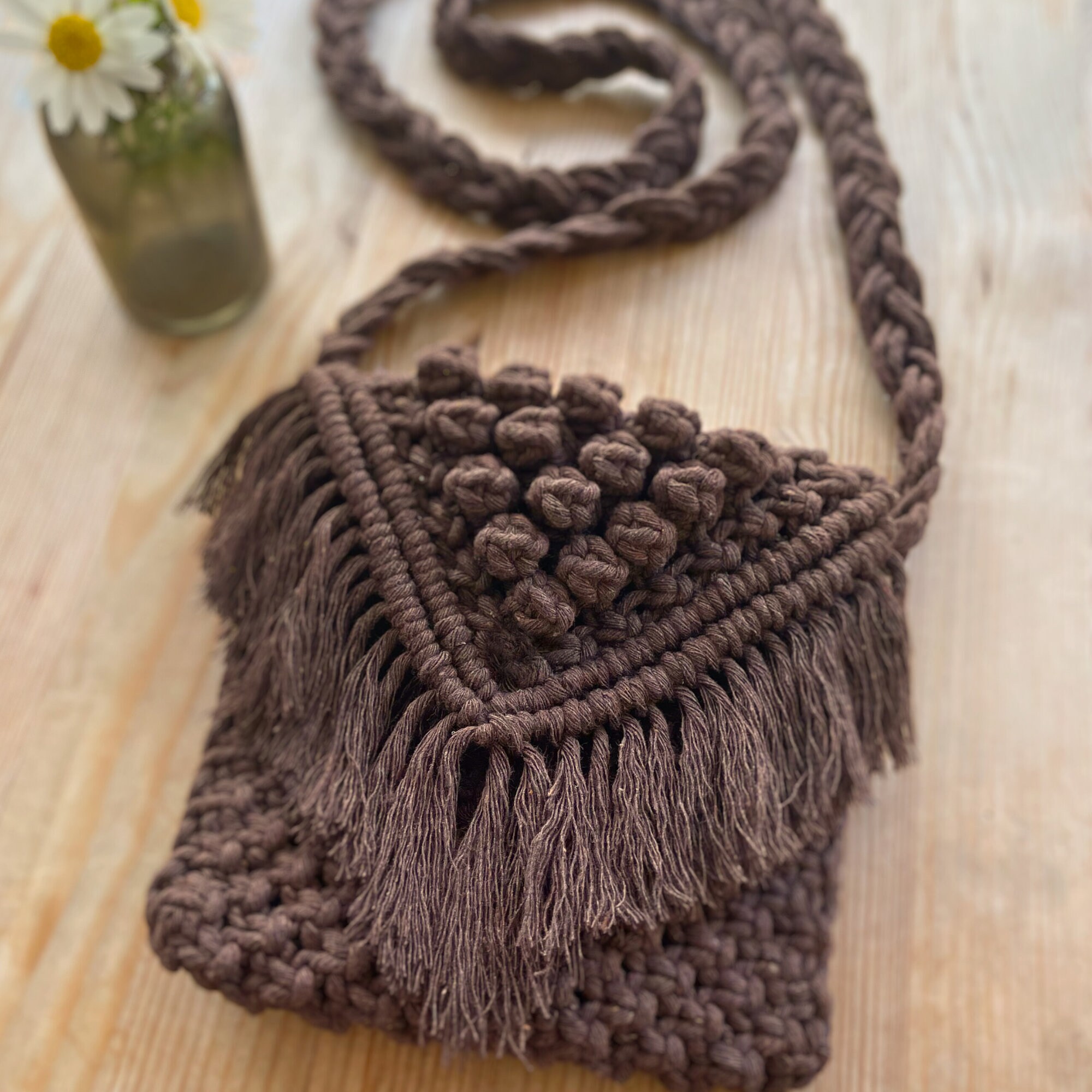 Macrame Phone Bag, Crossbody Bag, Macrame Shoulder Bag, Handmade Bag ...