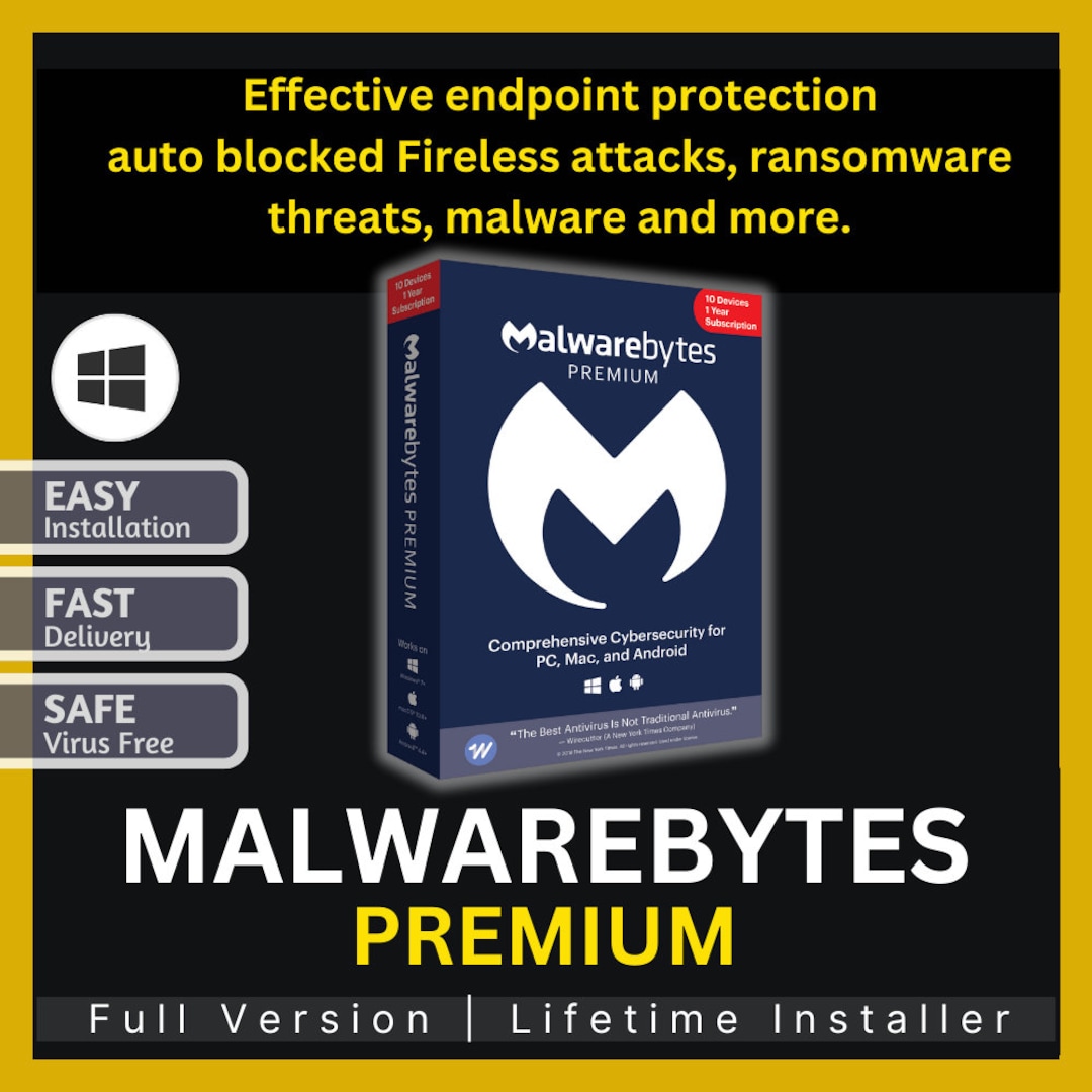 Malwarebytes Premium for Windows Full Version Lifetime Activation Anti ...