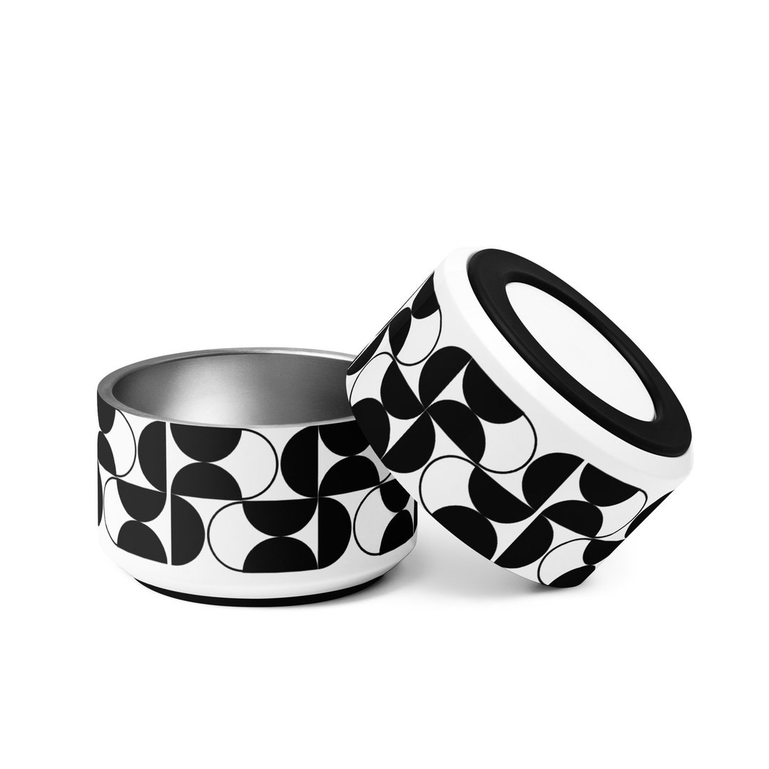 Geometry Black And White Etsy