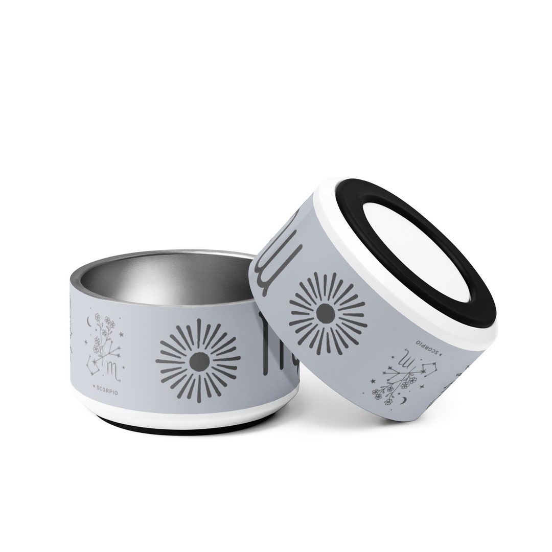 Zodiac Scorpio Food Bowl october 24th November 22nd Greyblue - Etsy