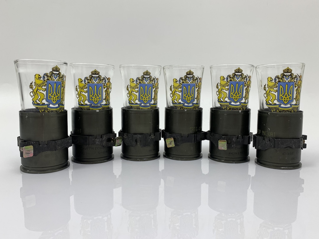 Shot Glasses Made From Shell Casings, Military Gift Glass, Army Rocks ...