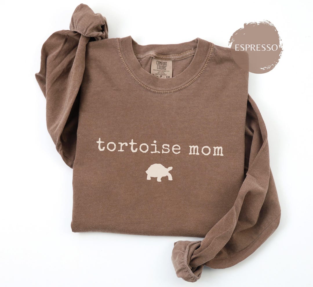 Tortoise Mom Comfort Colors Long-sleeve T-shirt | Land Turtle Tee ...