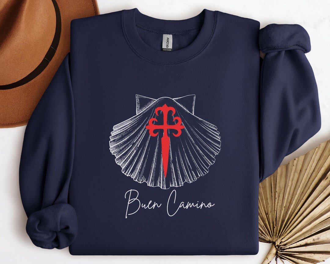 Buen Camino Vieira Shell Santiago Cross, Camino De Santiago Gift for ...