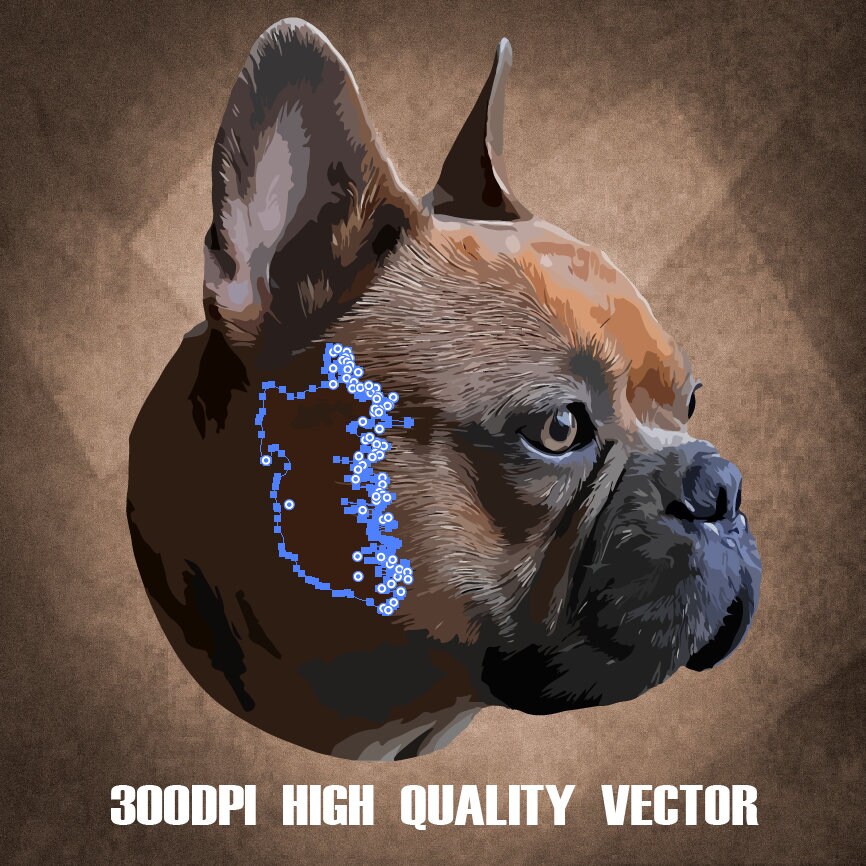 Brown French Bulldog Dog Vector Bundle High Quality .EPS .SVG Files 15 ...