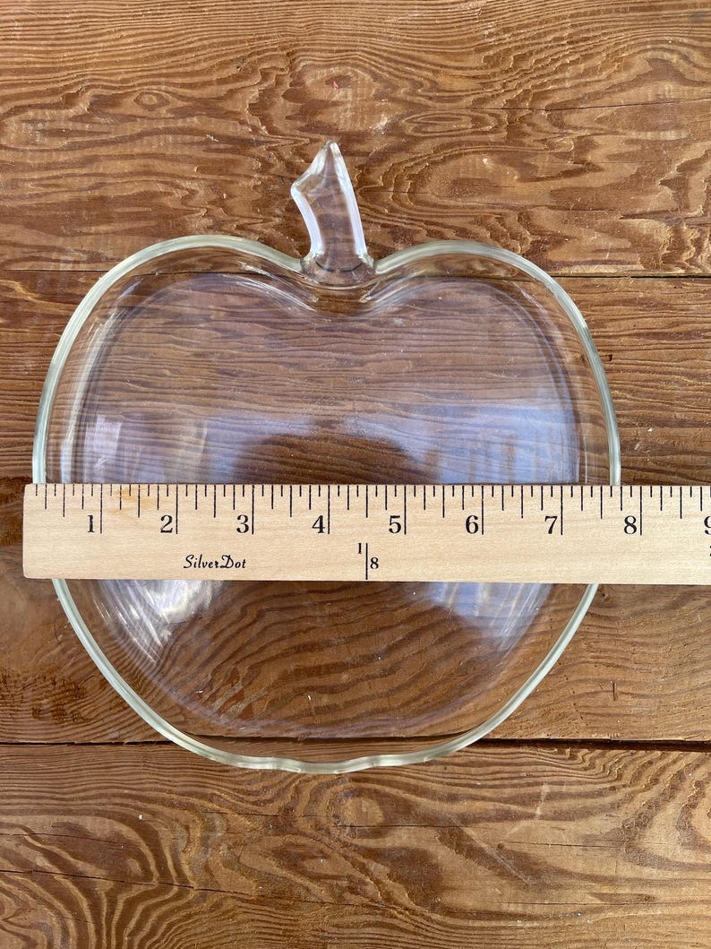Vintage Hazel Atlas Apple Shaped Glass Dishes - Etsy