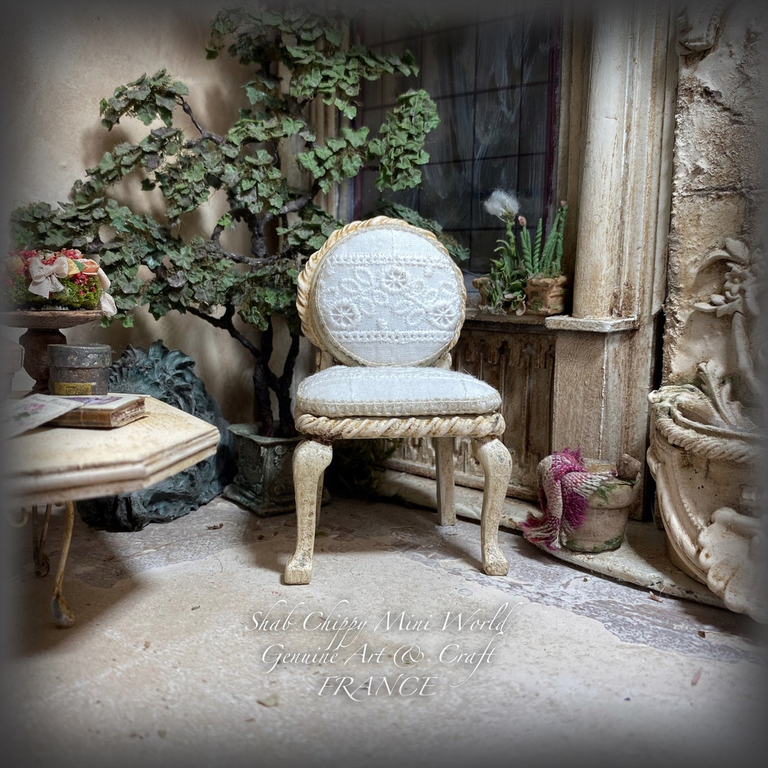 Avril Provençal Archimedes Dial Chair, Provence Style Flea Market Seat ...