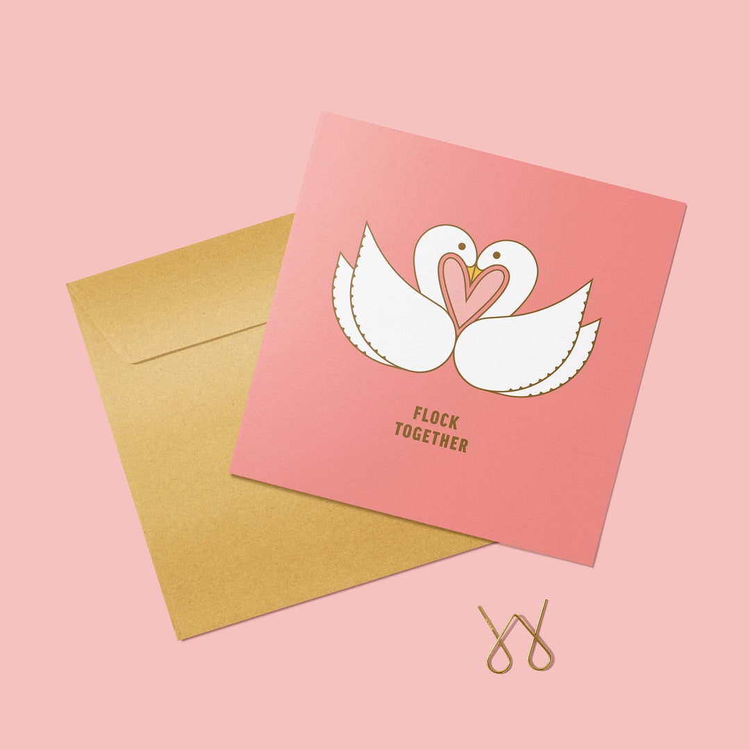 Flock Together Card - Etsy