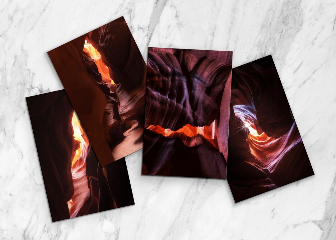 Antelope Canyon Card Bundle 4 Images - Greeting Card and Post Card ...