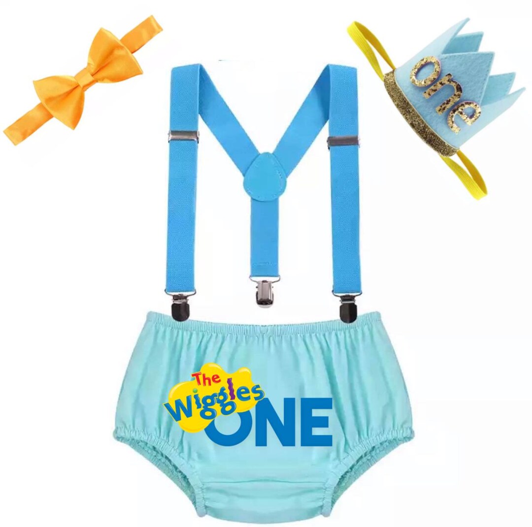 Wiggles Baby Boy 1st Birthday Outfit | Wiggles One Cake Smash Set | 4 ...