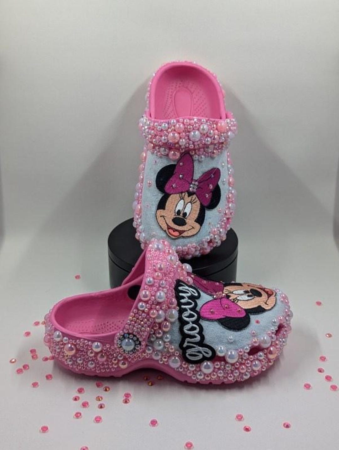 Minnie Mouse Pink Imitation Crocs - Etsy
