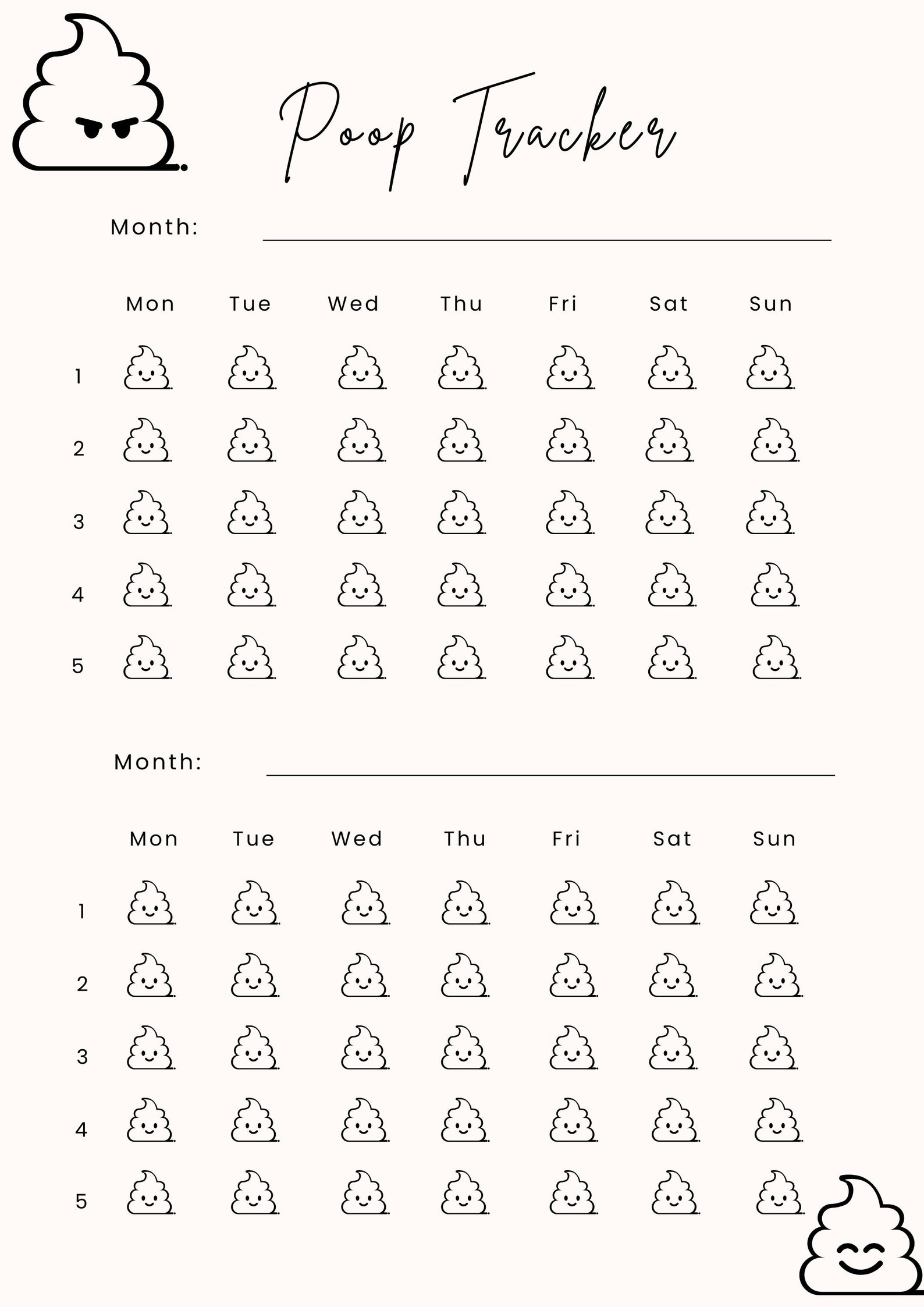 Poop Tracker - Etsy