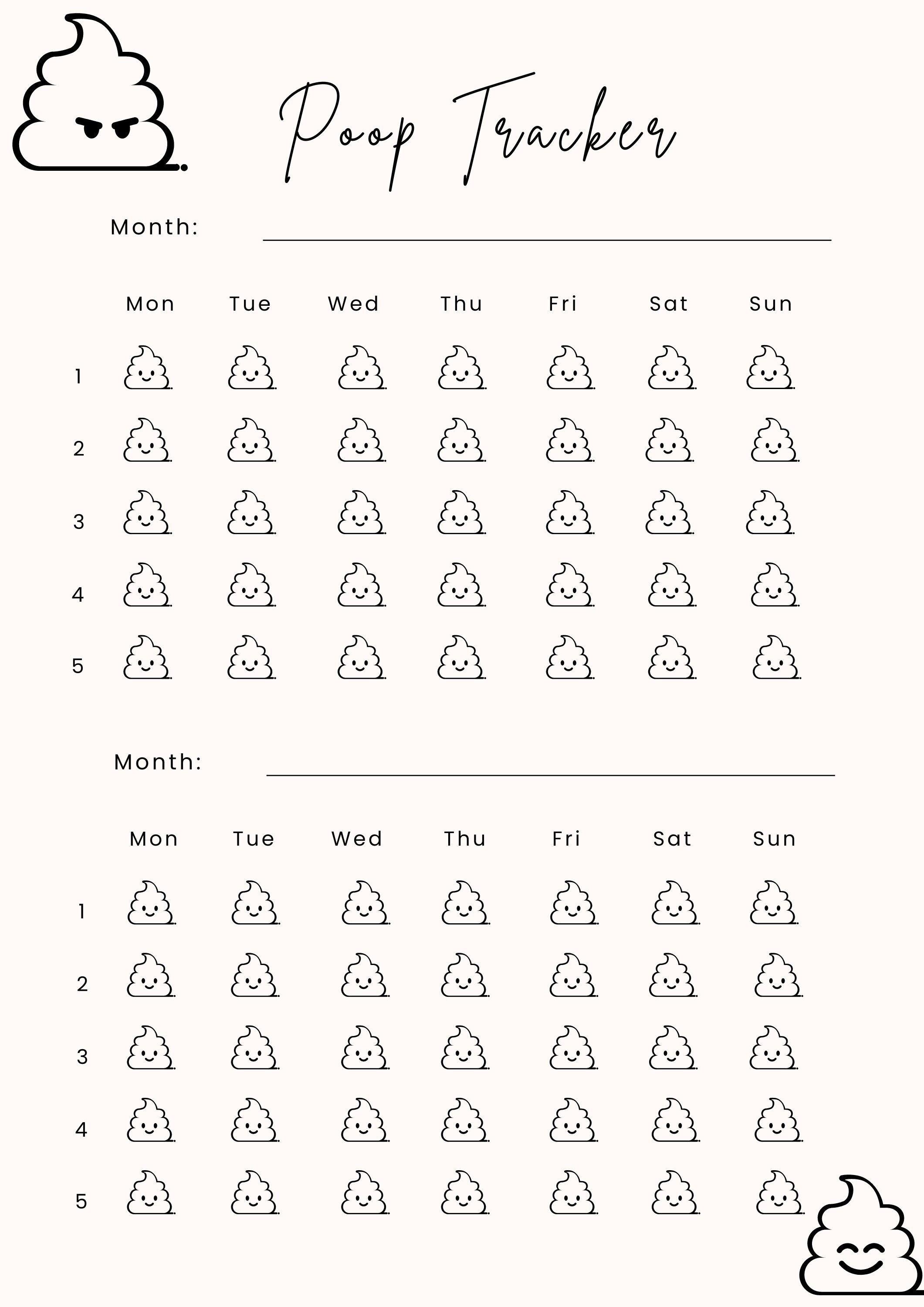 Poop Tracker - Etsy