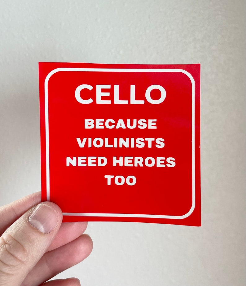 Funny Cello Vinyl Sticker Decal - Etsy