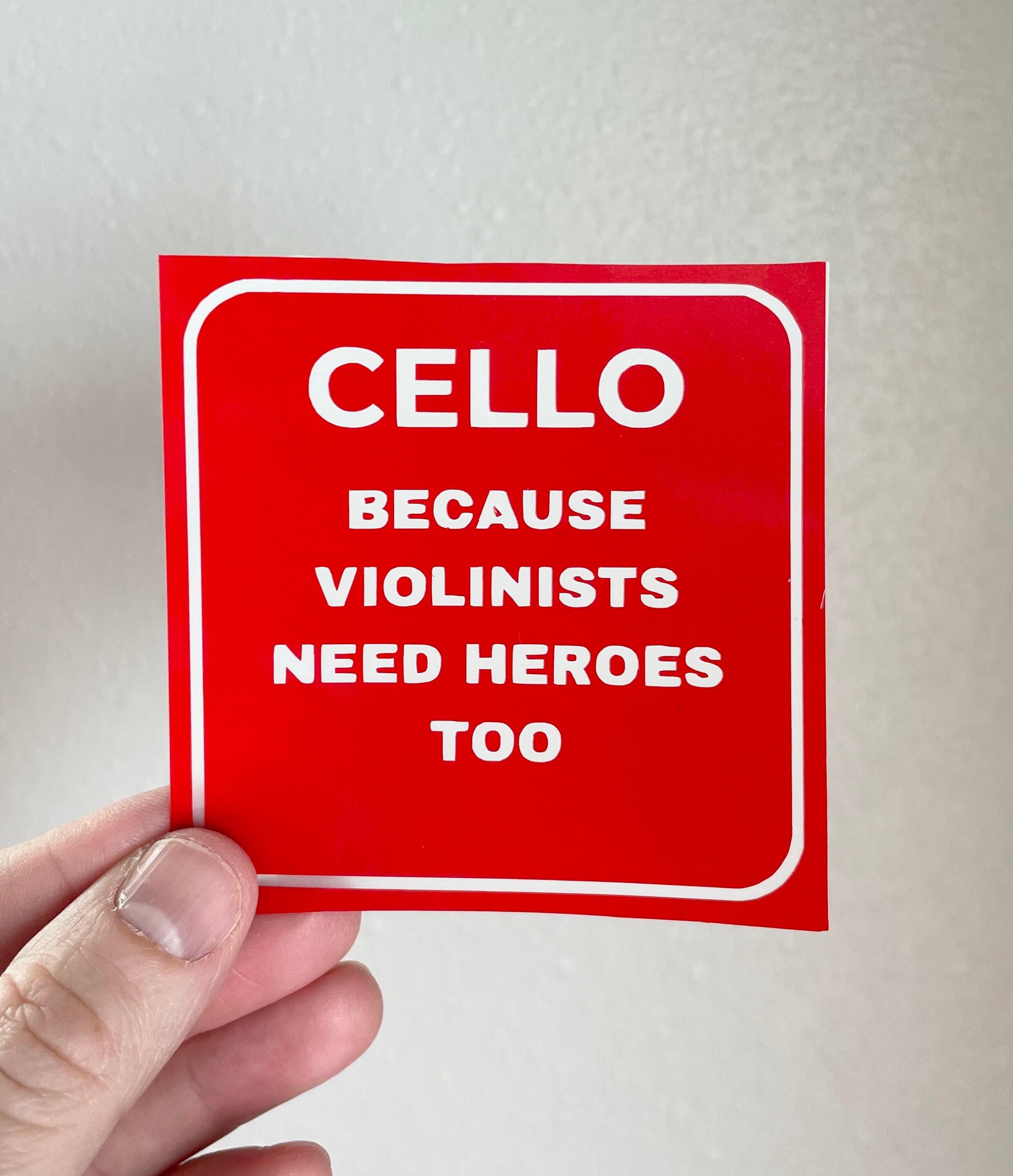 Funny Cello Vinyl Sticker Decal - Etsy