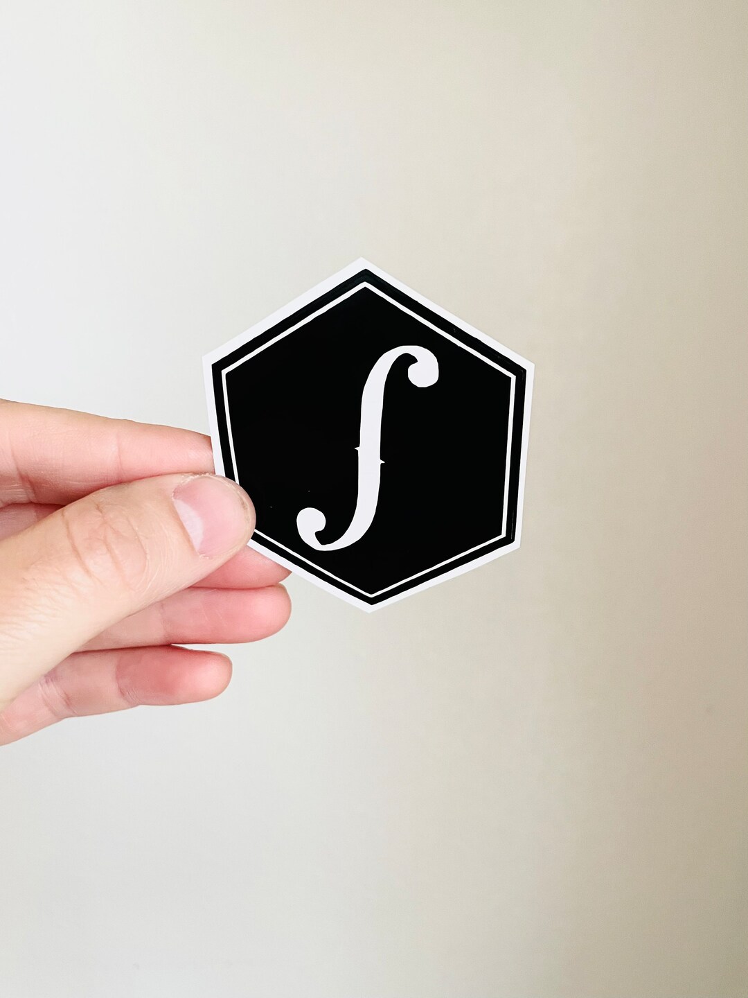 Hexagon F Hole Vinyl Sticker for Violin, Viola, Cello and Bass - Etsy