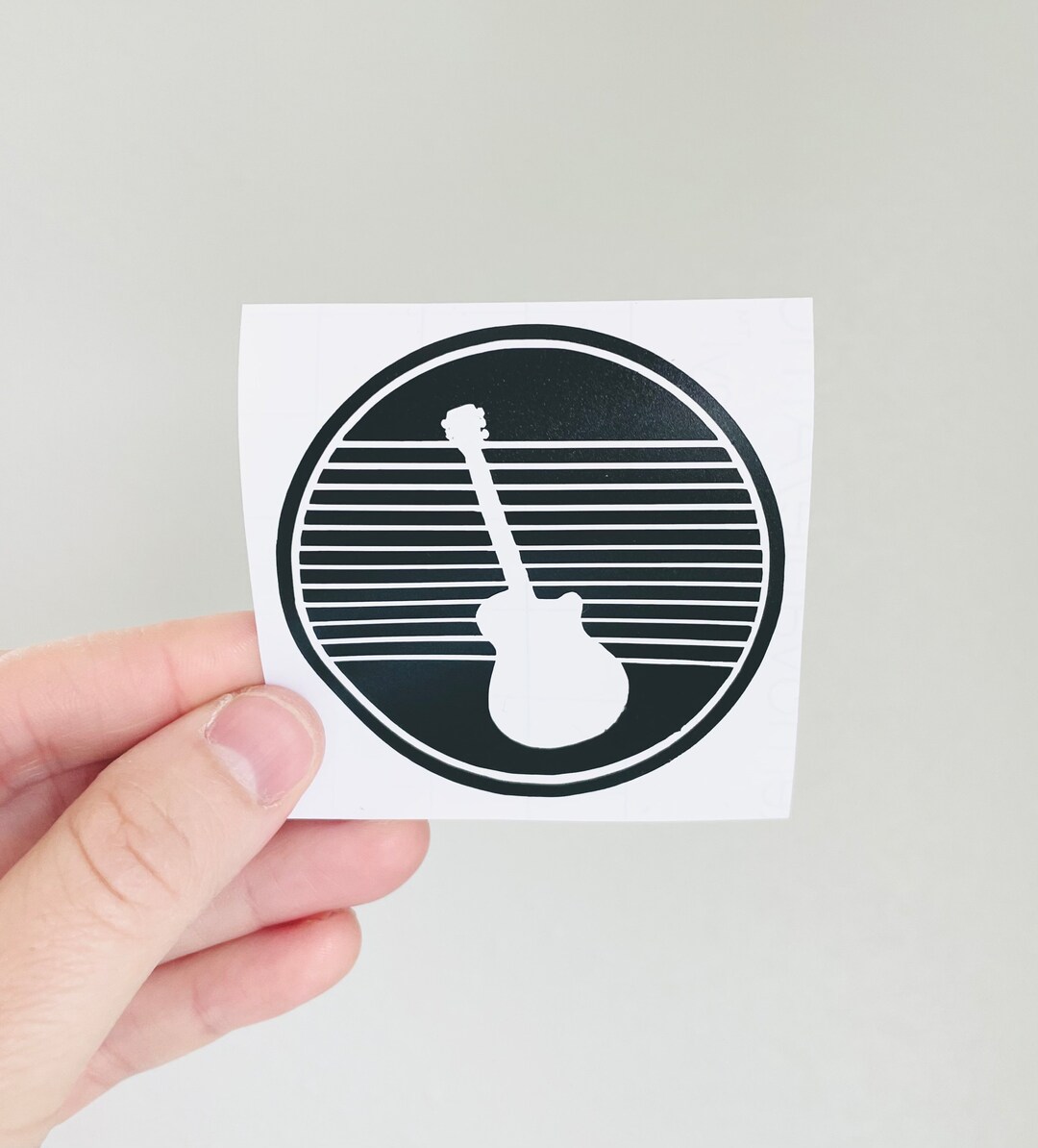 Retro Guitar Vinyl Sticker and Car Decal - Etsy