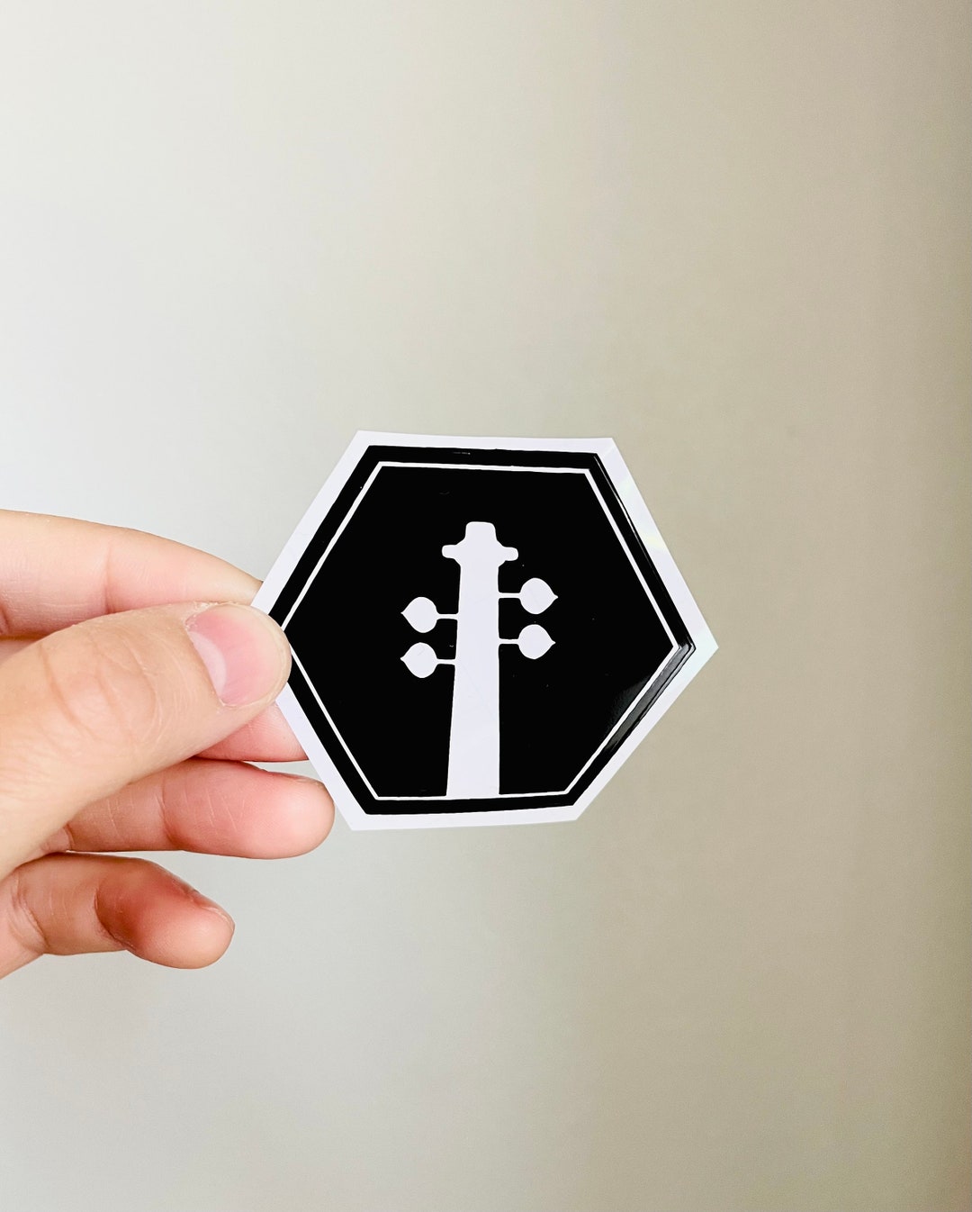 Violin, Viola or Cello Scroll Hexagon Vinyl Sticker - Etsy