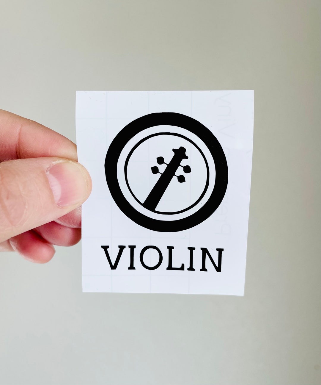 Modern Scroll Vinyl Sticker Decal With Instrument Wording - Etsy