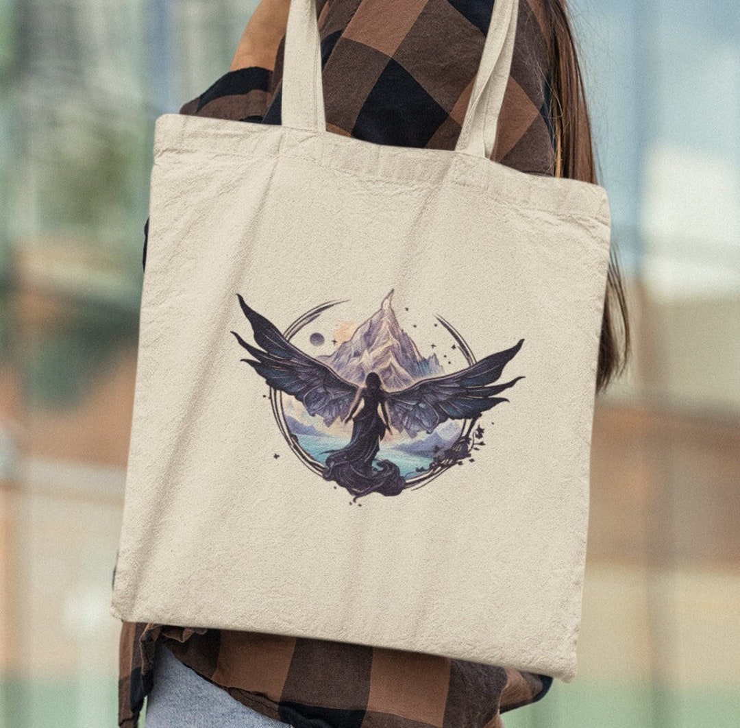 Fairy Tote Bag Gift for Her Fantasy Fairy Wings Enchanting Fairy Tote ...