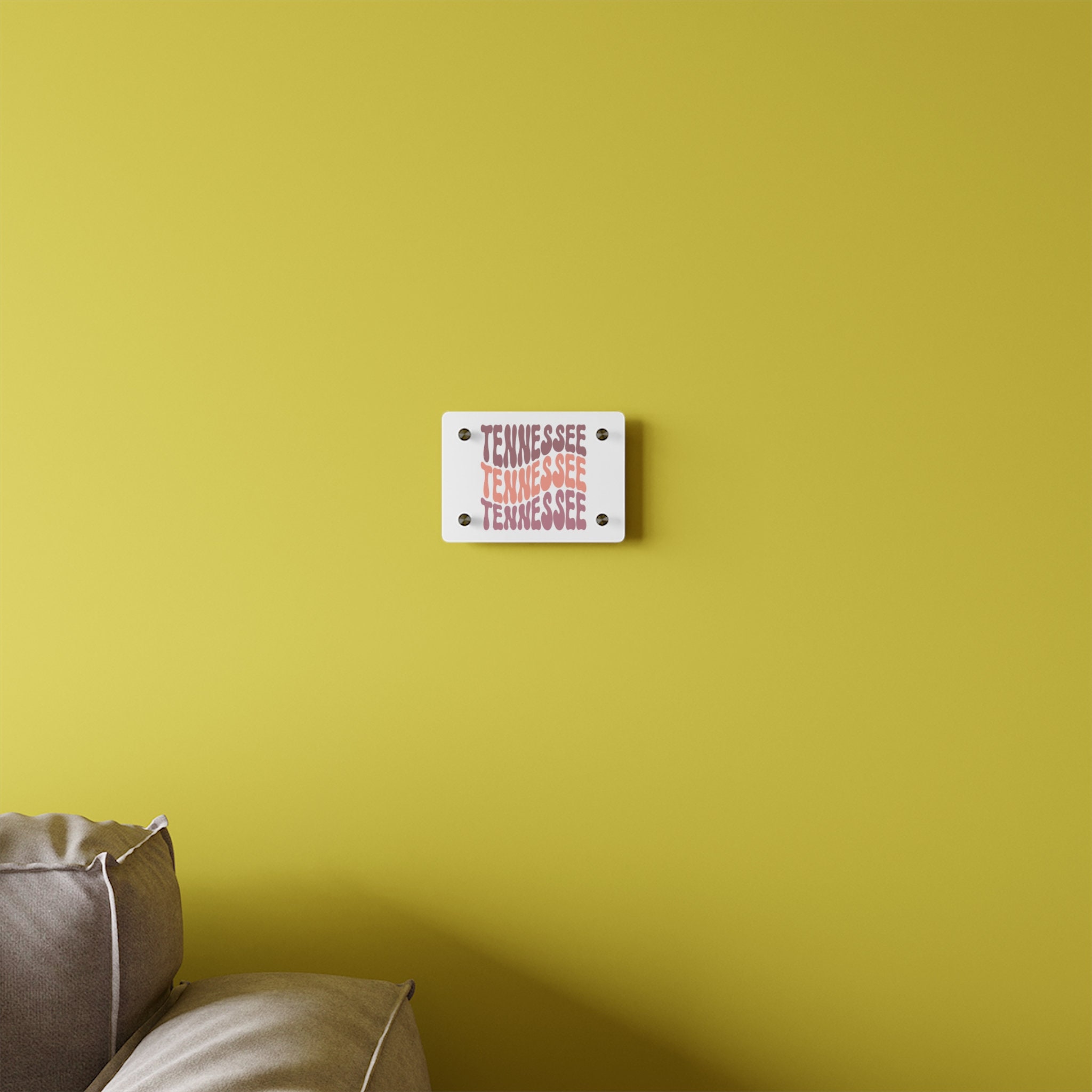 Tennessee Acrylic Wall Art Panel, Tennessee Home Decor, Retro Tennessee ...