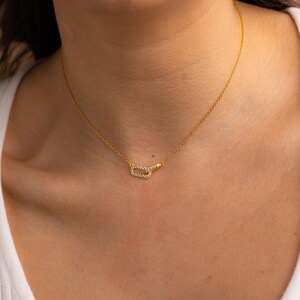 Interlocking Necklace, Linked Pendant Necklace, Diamond Necklace ...