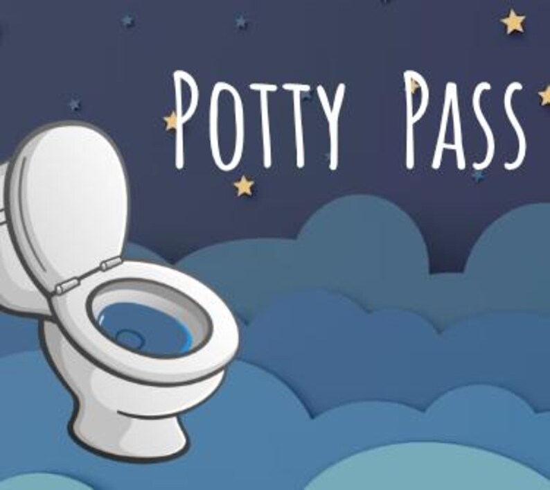 Printable Potty Pass for Night Time Use | Toddler Potty Toilet & Sleep ...