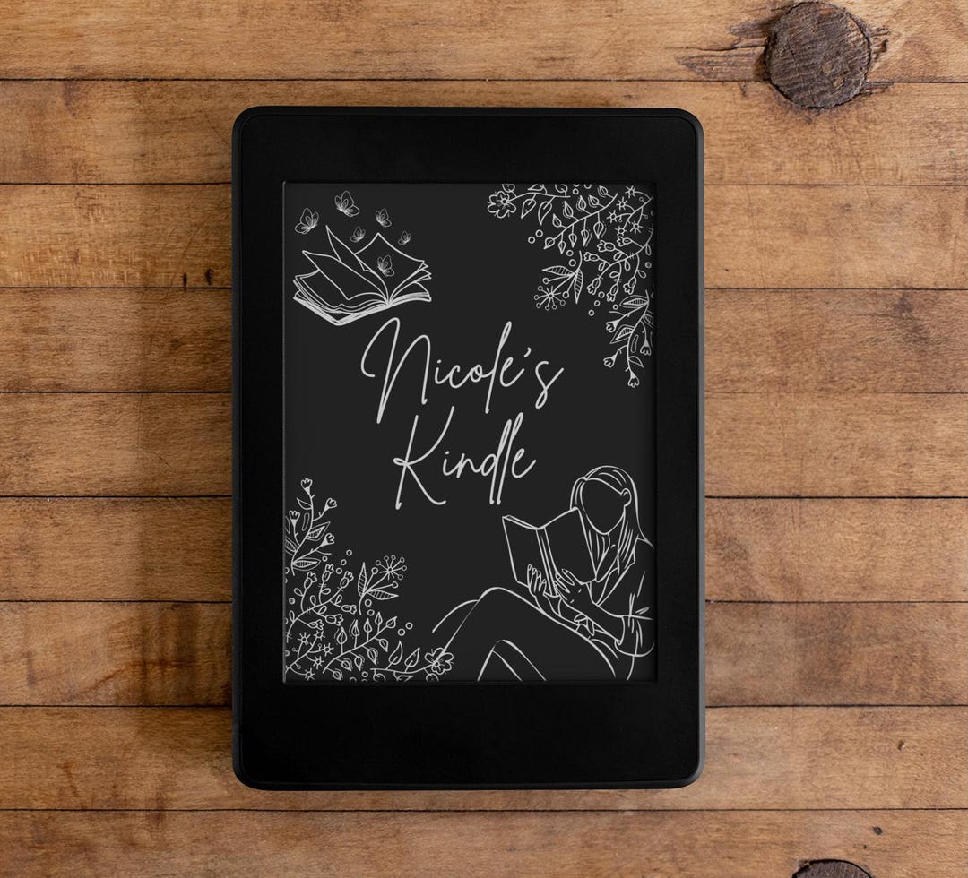 Kindle Lock Screen Kindle Book Cover Personalized Name Screensaver ...