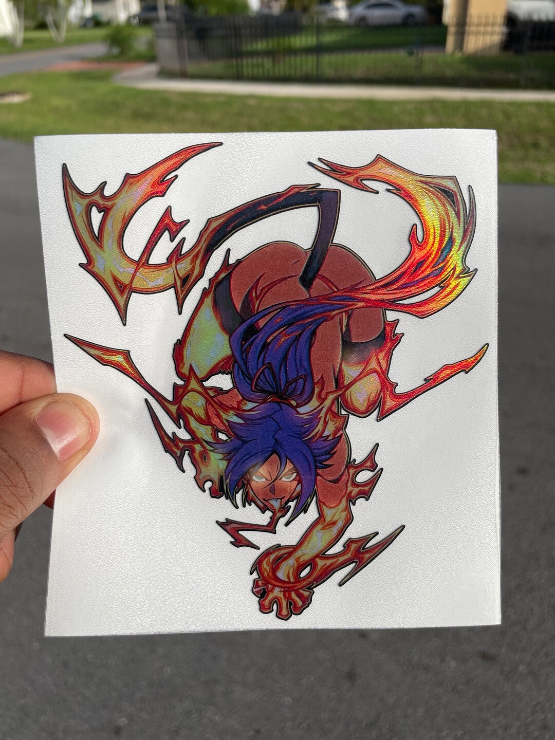 Anime Sticker Yoruichi Bleach Decal Holographic Weatherproof Uv ...