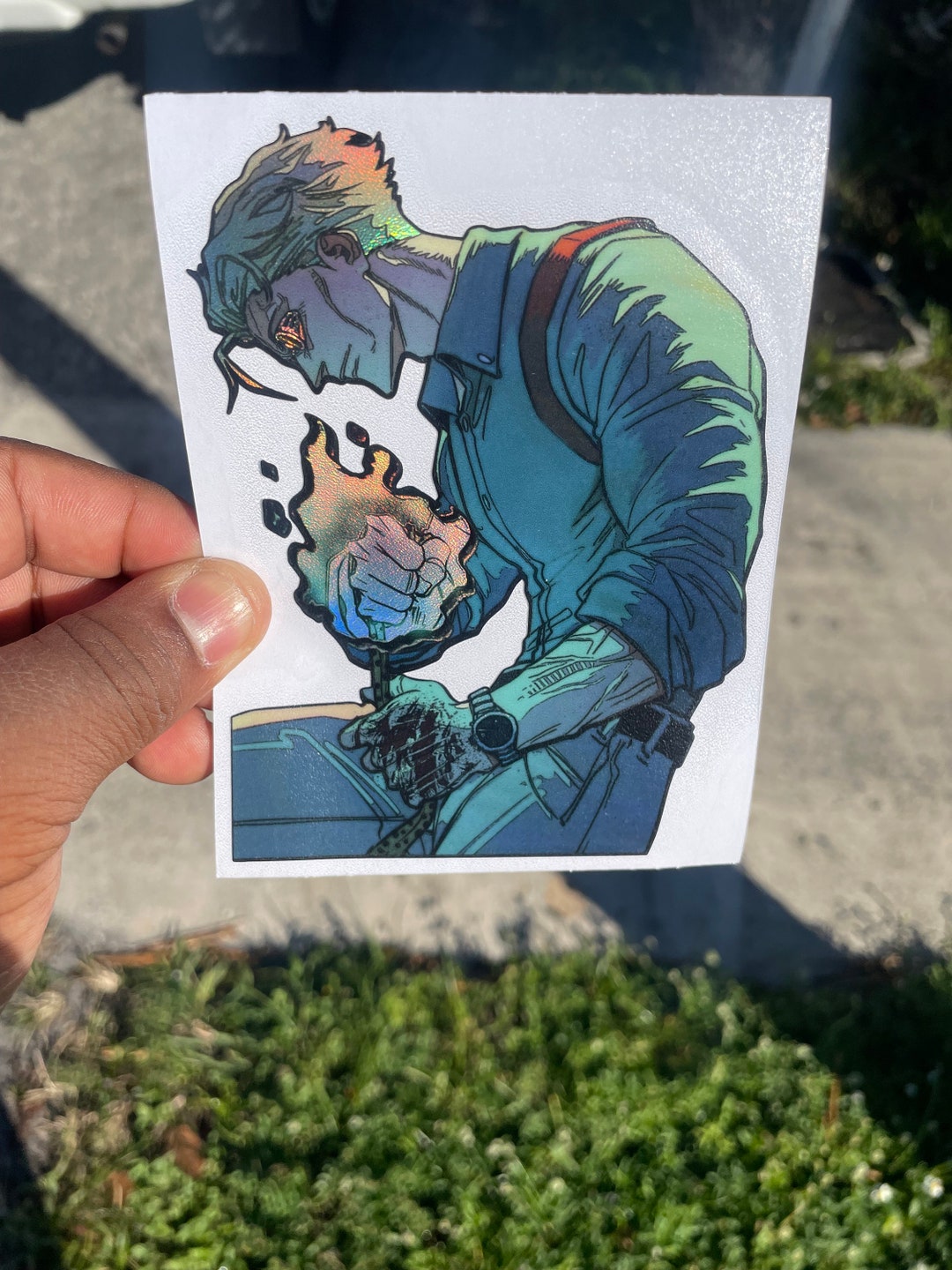 Anime Sticker Nana Mi Jjk Decal Holographic Weatherproof Uv-resistant ...