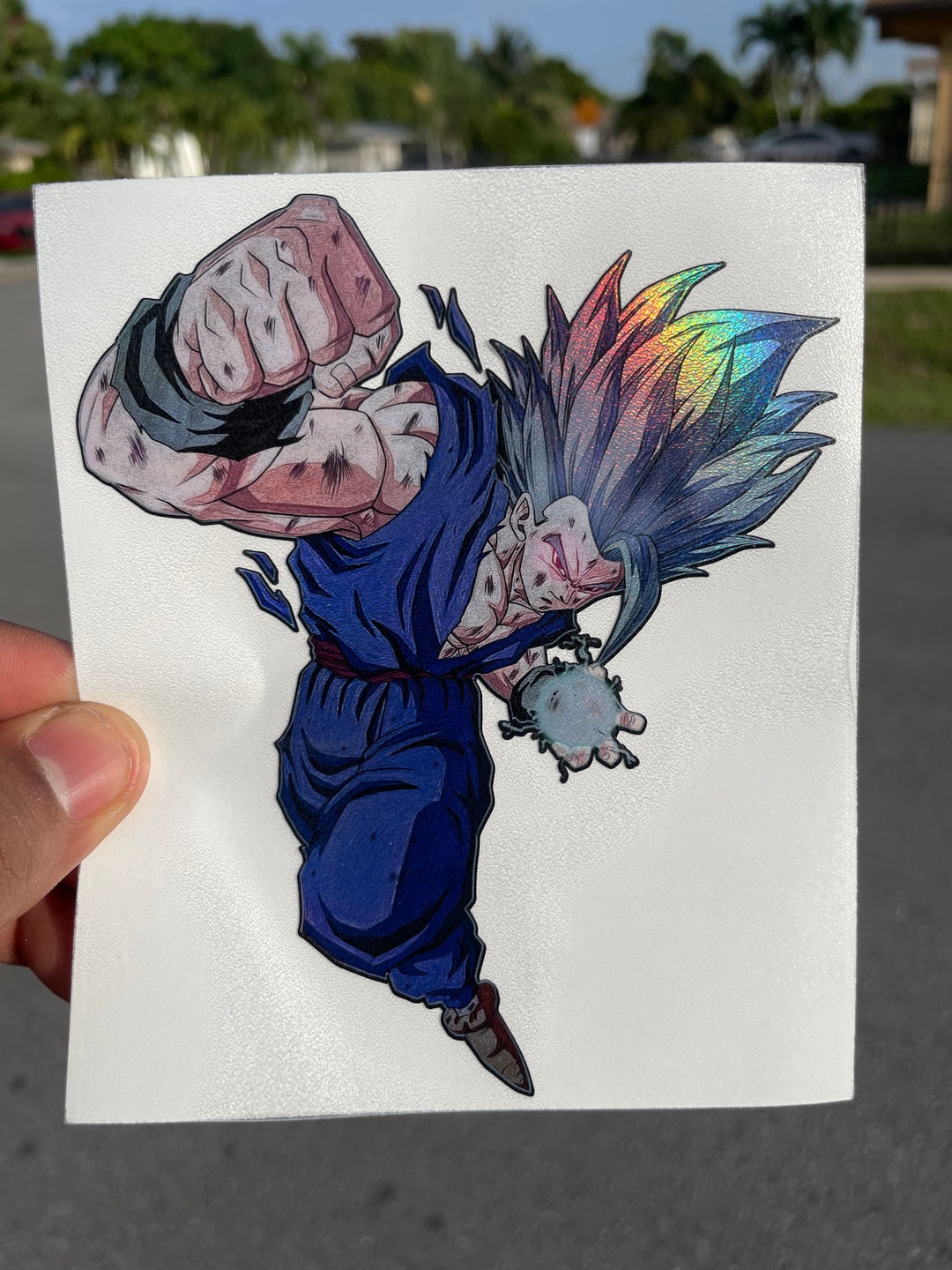 Anime Sticker Gohan Dragon Ball Z Holographic Weatherproof Uv-resistant ...