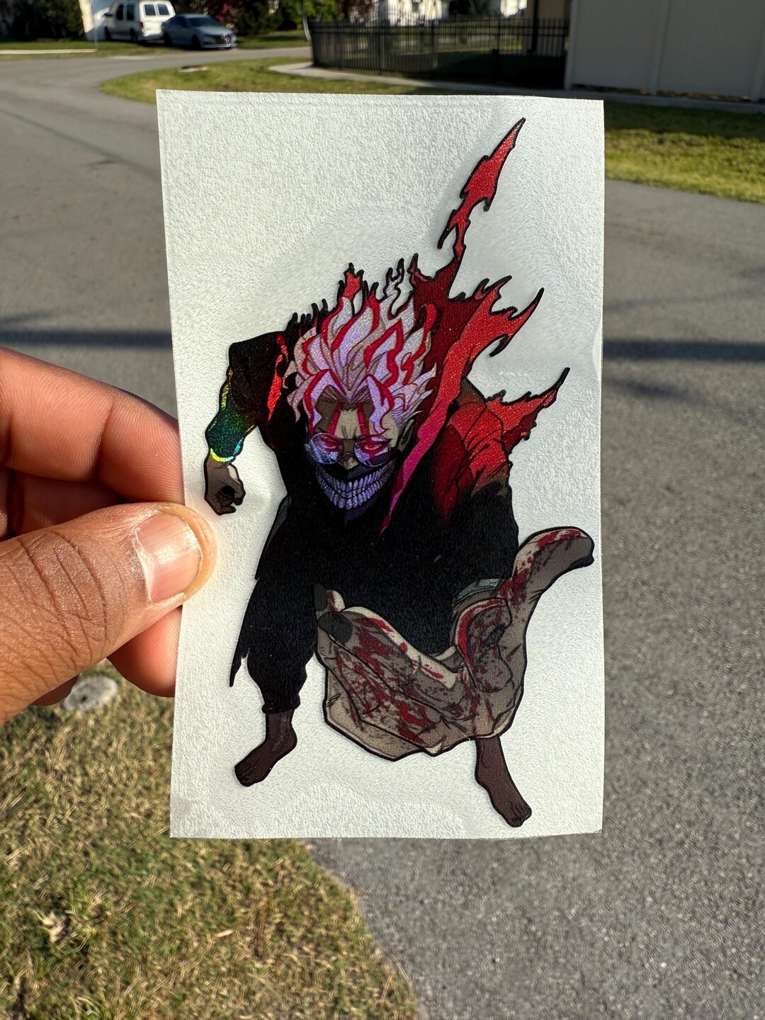 Anime Sticker Okarun Dan Da Dan Decal Holographic Weatherproof Uv ...