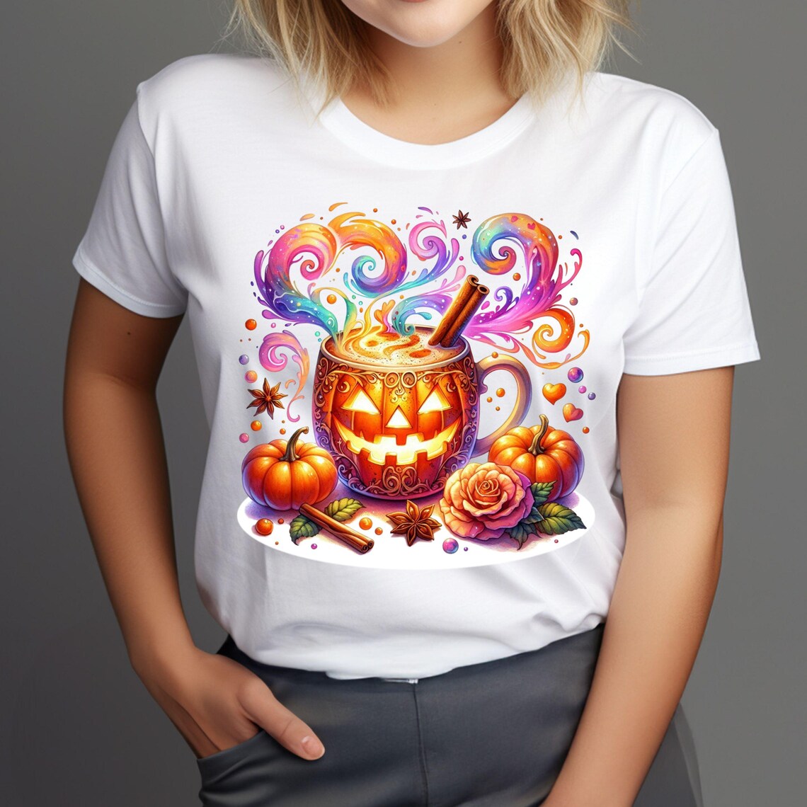 Halloween Pumpkin Spice Latte PNG File: Magical Fall Clipart - Etsy