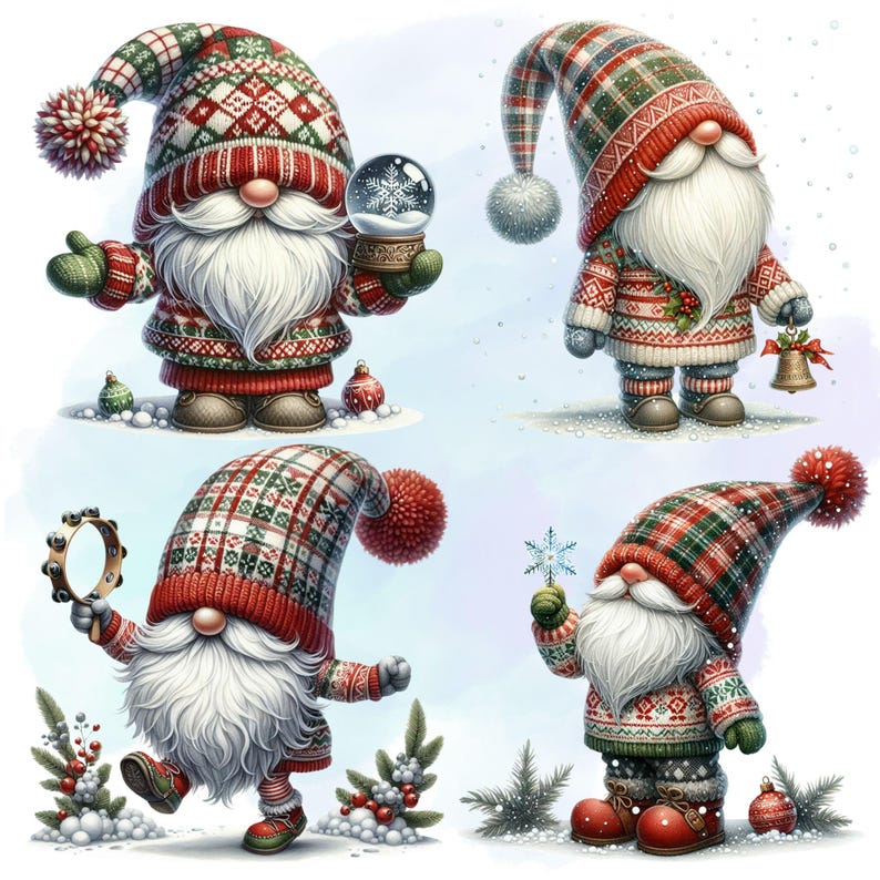 Christmas Winter Gnome Artful, Holiday Gnomes Cuteness, Christmas ...