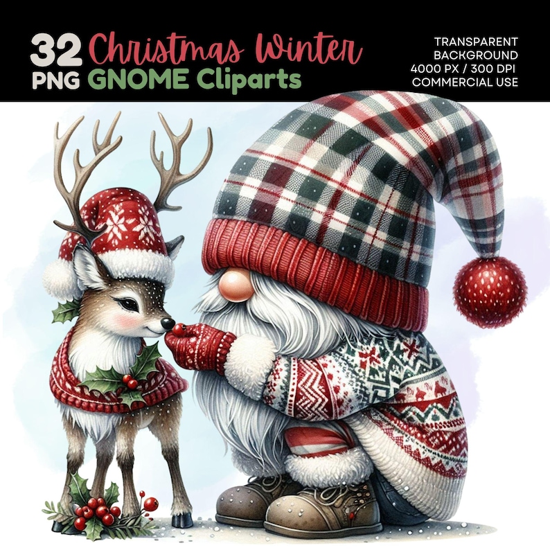 Christmas Winter Gnome Artful, Holiday Gnomes Cuteness, Christmas ...