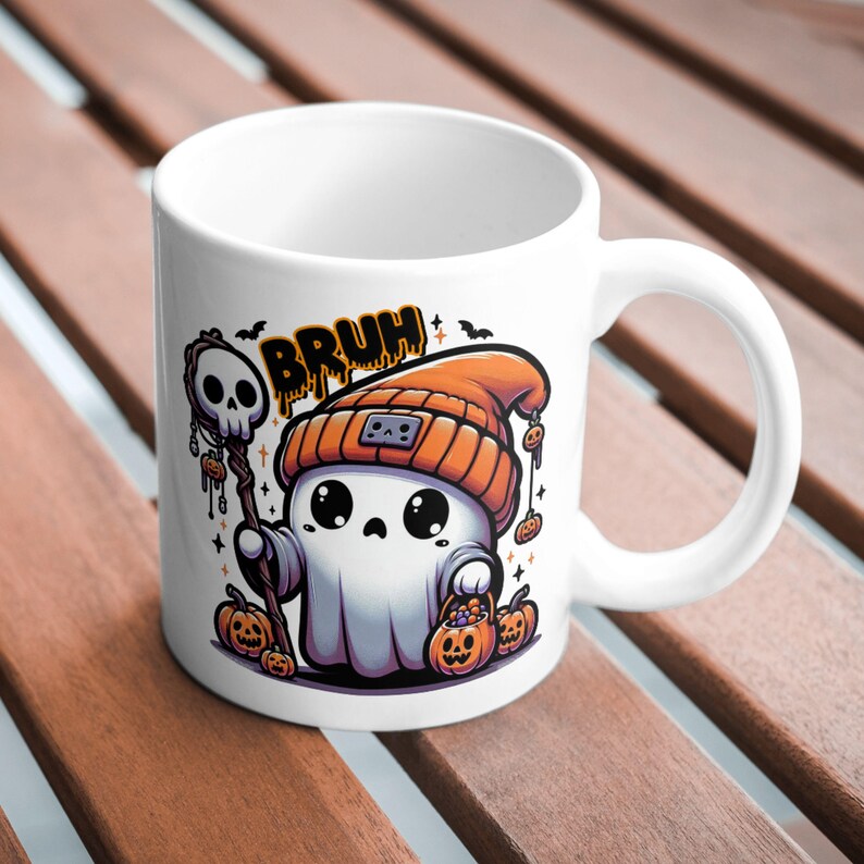 Cutee Ghost PNG File, Halloweenbundles Digital Download, Bruh Funny ...