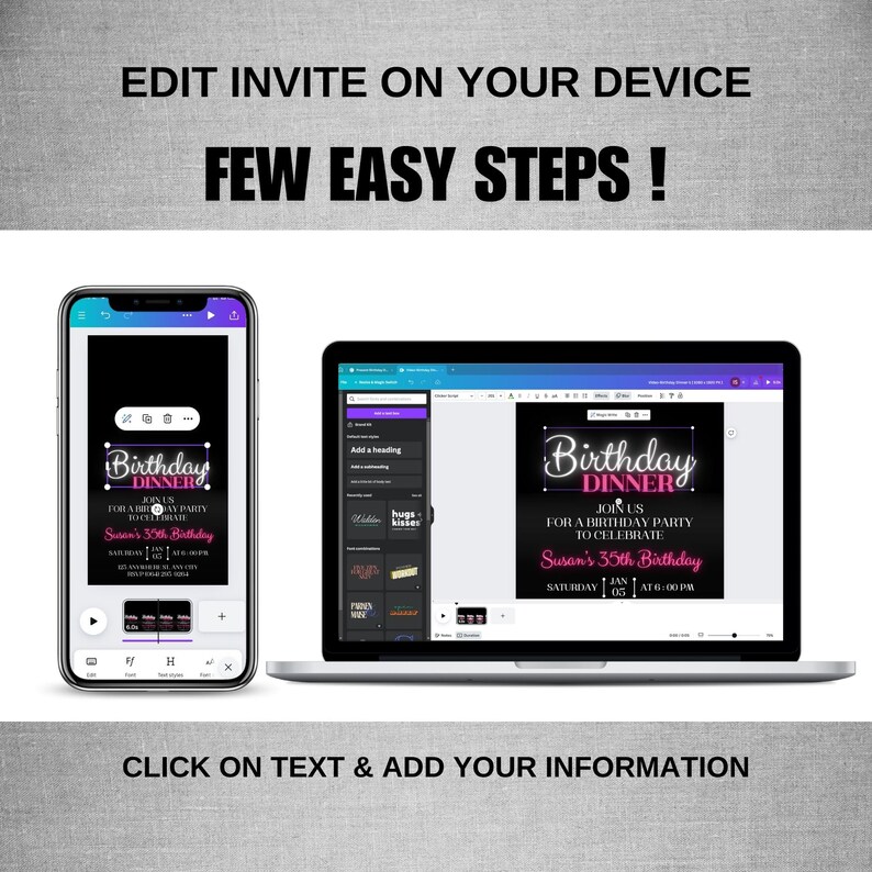 Digital Invite, Grad Party Invitation, Graduation Invitation ...