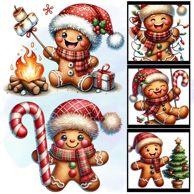 Gingerbread Clipart Png, Holiday Gingerbread Boy Girl, Gingerbread ...