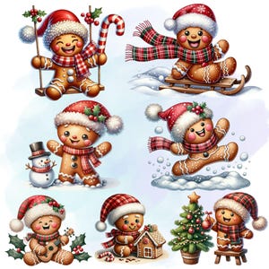 Gingerbread Clipart Png, Holiday Gingerbread Boy Girl, Gingerbread ...