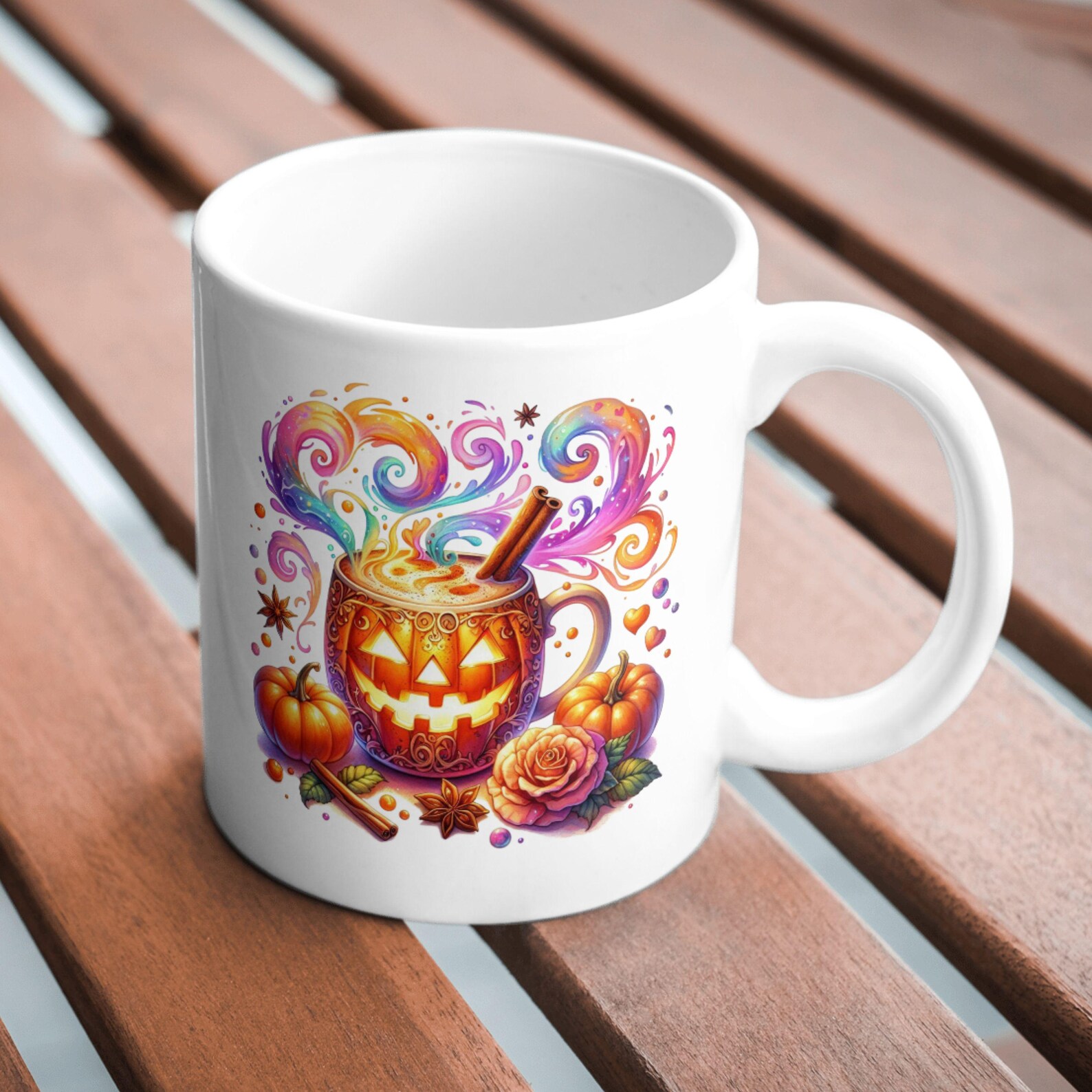 Halloween Pumpkin Spice Latte PNG File: Magical Fall Clipart - Etsy