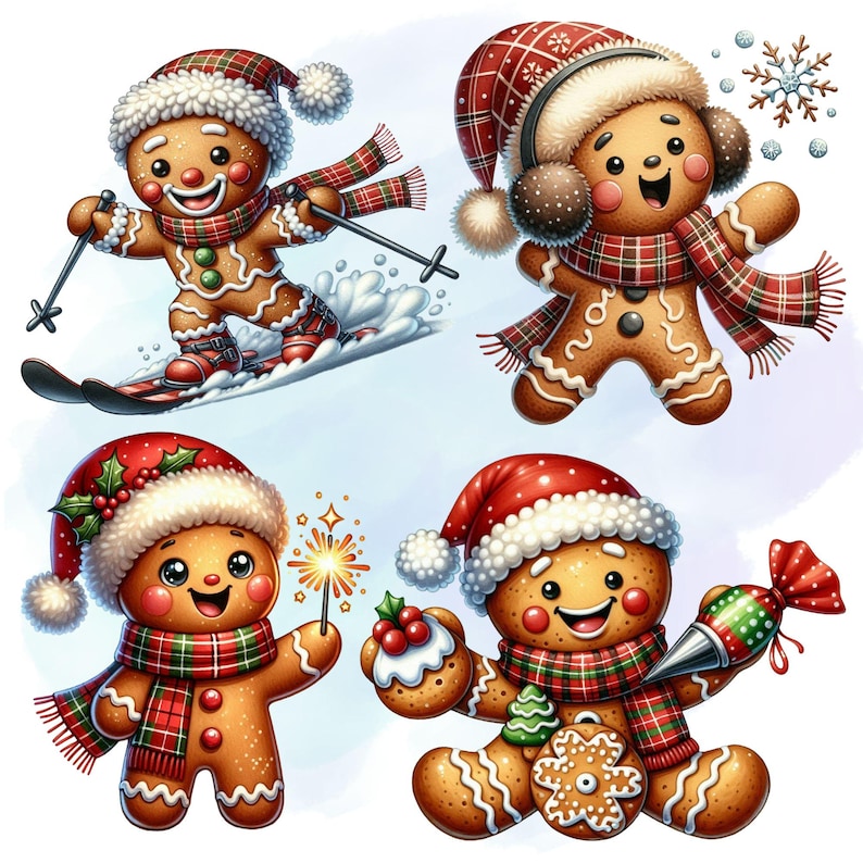 Gingerbread Clipart Png, Holiday Gingerbread Boy Girl, Gingerbread ...