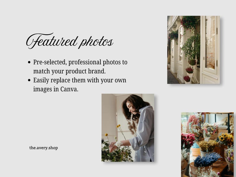 Florist Instagram Templates: Floral Social Media Kit (canva Editable ...