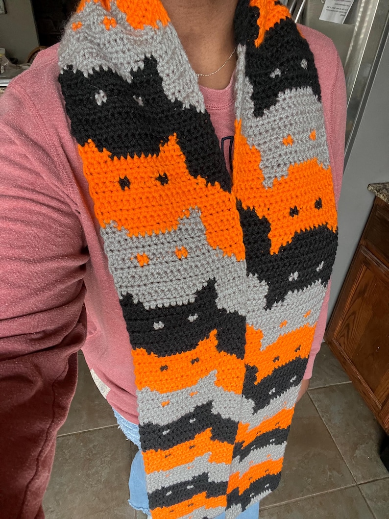 3-colored Cat Scarf - Etsy