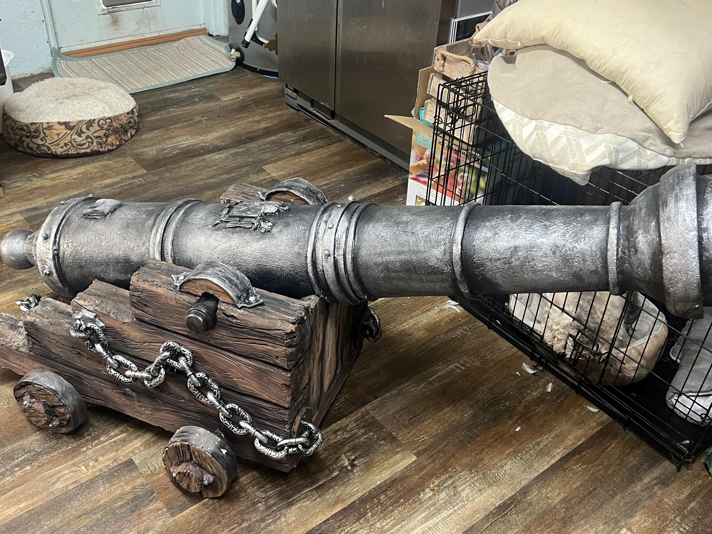 Full Size Naval / Pirate Cannon Prop With Fogger Hookup (opt), Hand ...