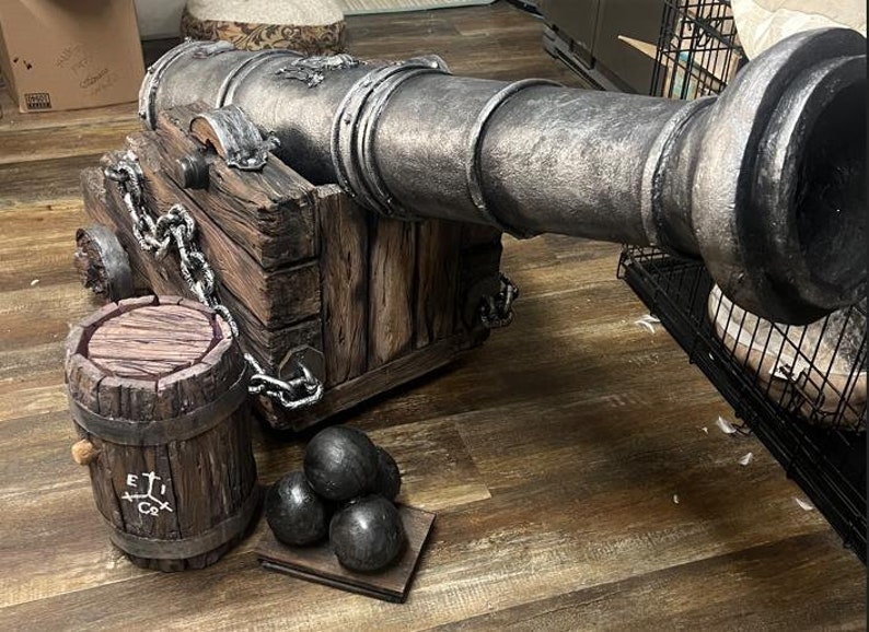 Full Size Naval / Pirate Cannon Prop With Fogger Hookup (opt), Hand ...