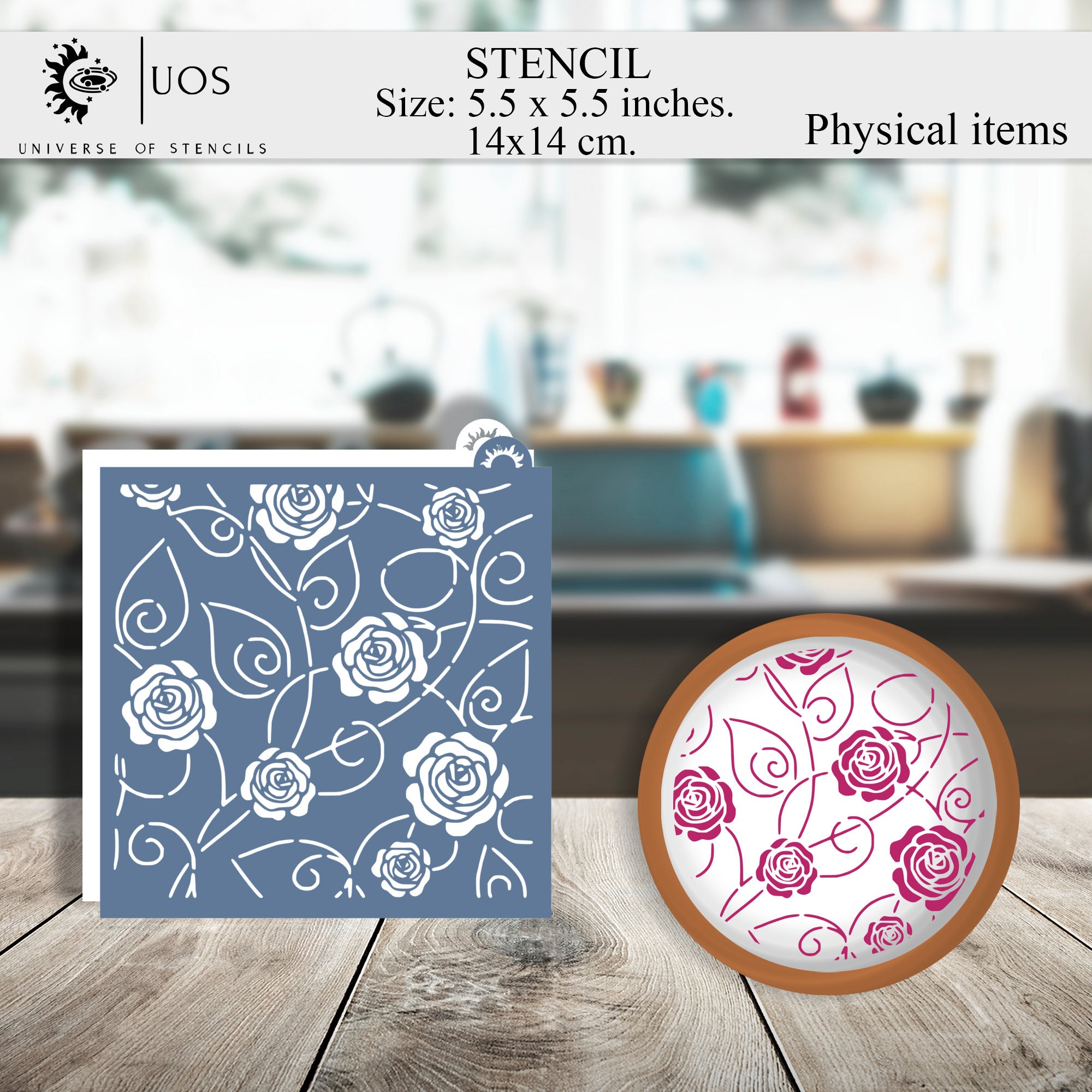 Stencil Pattern Roses, Cookie Stencil, Stencil Filigree, Universal ...