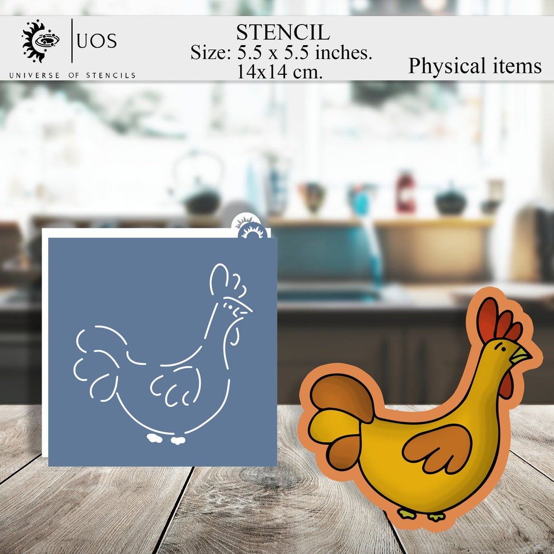 Stencil Cockerel, Cookie Stencil, Easter Stencil, Universal Stencils - Etsy