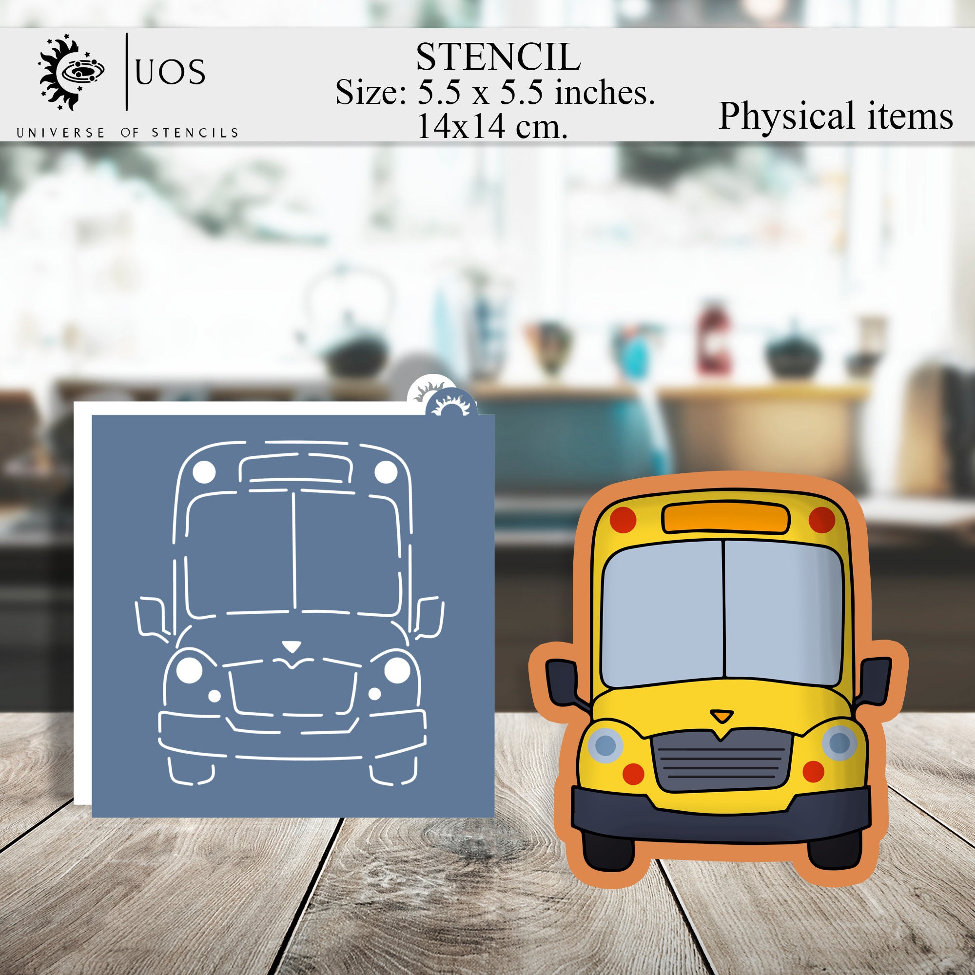 Stencil School, Bus Stencil, Cookie Stencil, Back to School Stencil ...