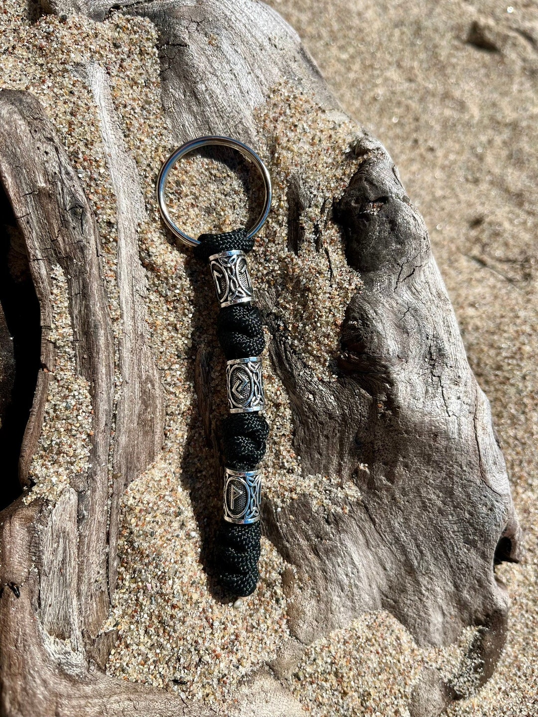 Viking Runes Keychain Norse Mythology Runes Symbols Paracord Zipper ...