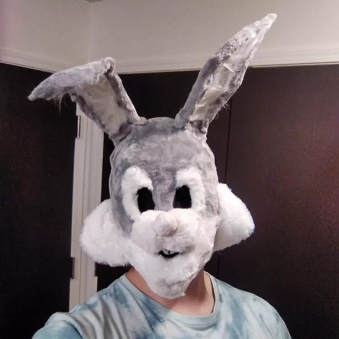 The Fluffy Rabbit Mask Paper Mache Mask Bunny Mask - Etsy