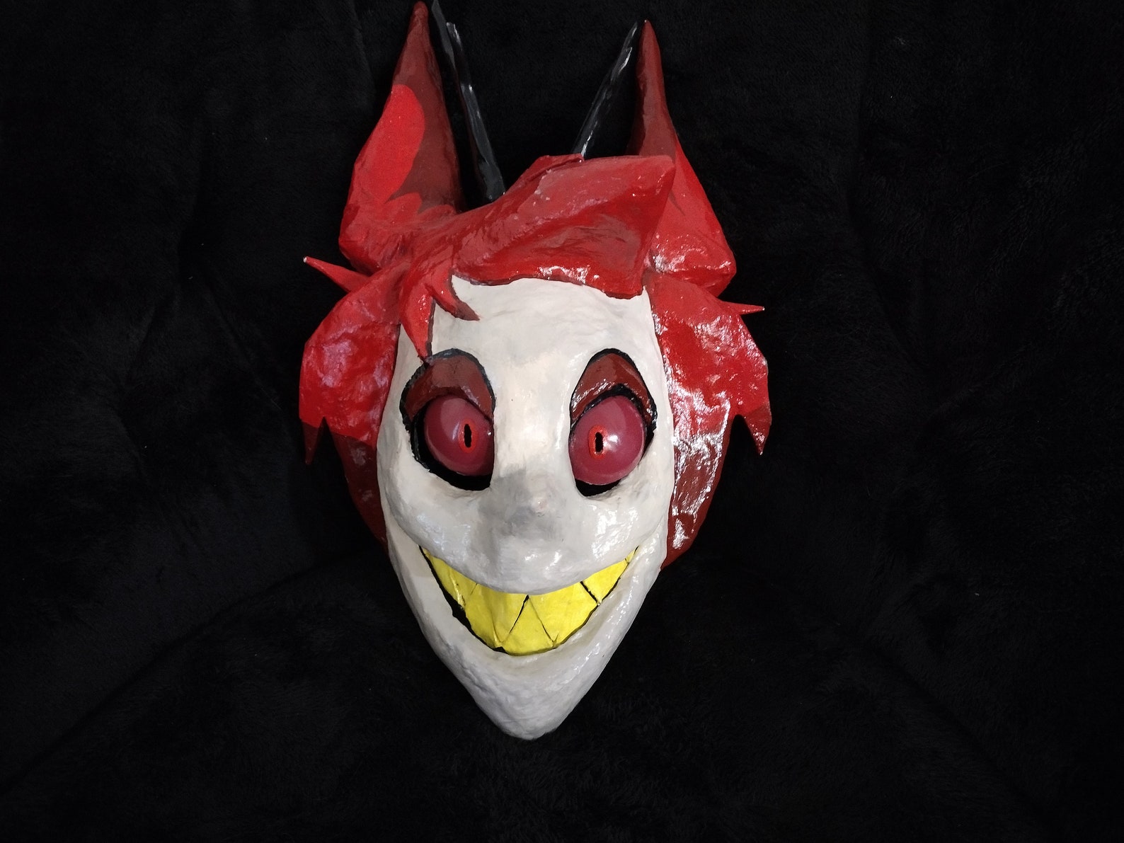The Best Showman Mask Scary Paper Mache Mask Halloween Moving Jaw Mask ...